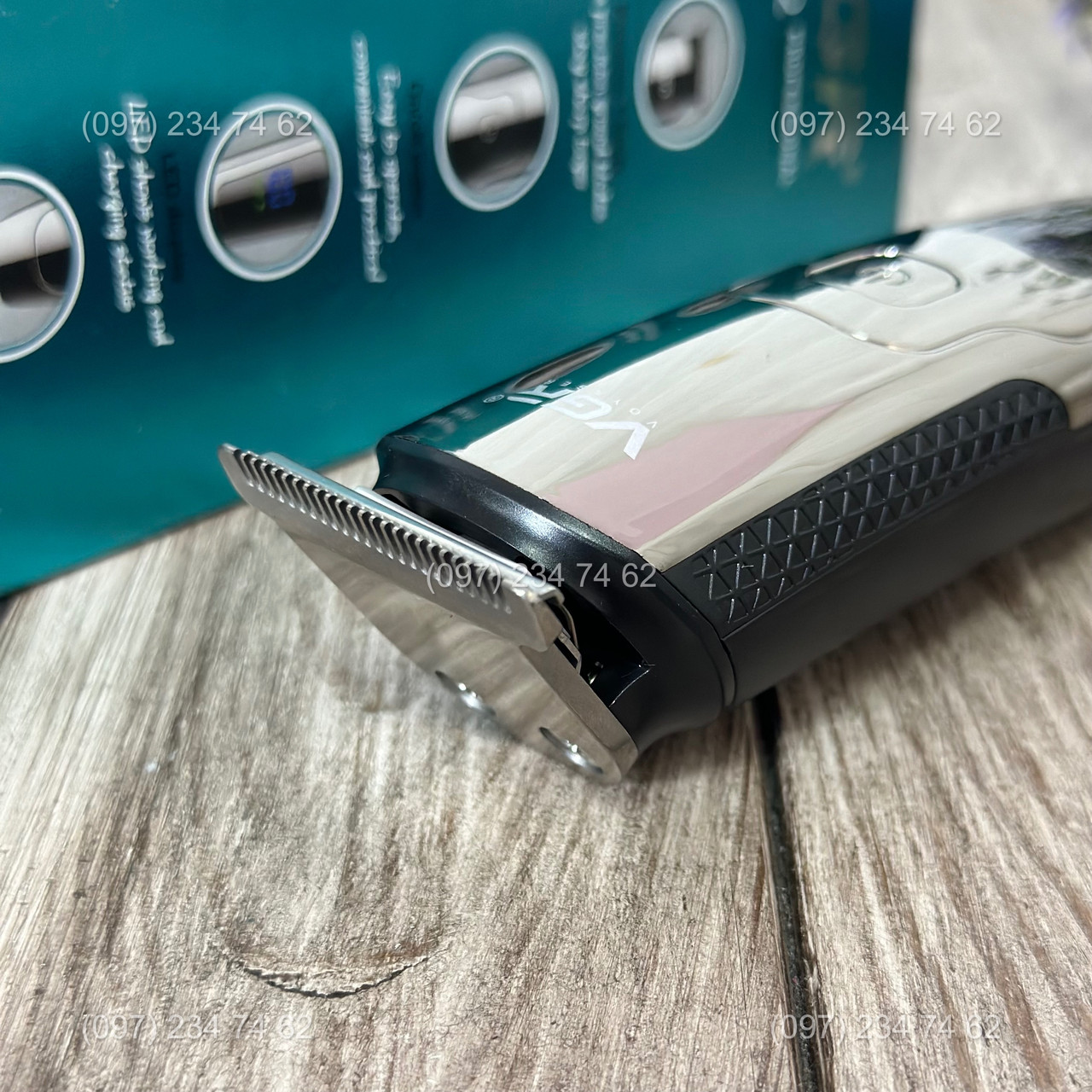 Водонепроникний тример для стриження з регулювальною насадкою VGR V-072 акумуляторний тример із ...