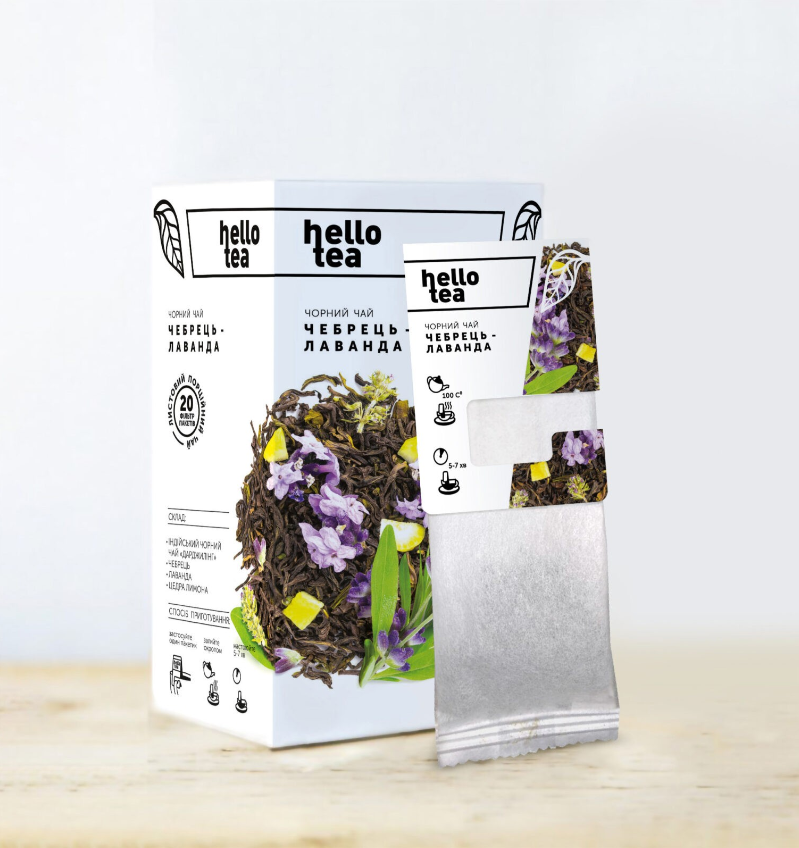 Чай Hello Tea "Чебрець - Лаванда" (уп/20пак) (ID#2071869848), ціна: 79 ...