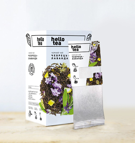 Чай Hello Tea "Чебрець - Лаванда" (уп/20пак) (ID#2071869848), ціна: 79 ...
