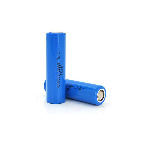 Акумулятор 18650 Li-Ion ICR18650 FlatTop, 2200mAh, 3.7V, Blue Vipow ...