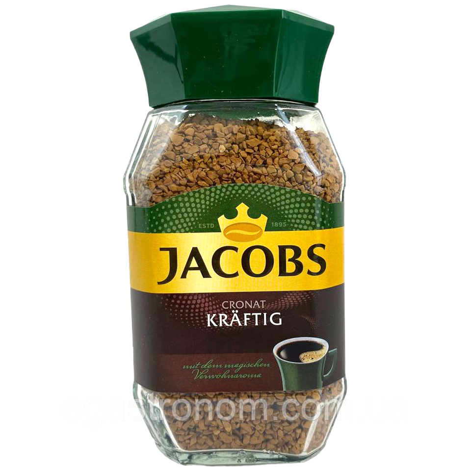 Кава розчинна крафтіг Якобс Jacobs kraftig 190g 6шт/ящ (Код: 00 ...