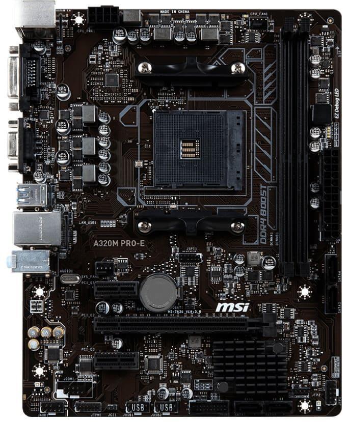Материнська плата MSI A320M PRO-E (A320M PRO-E) (Socket AM4, AMD A320 ...