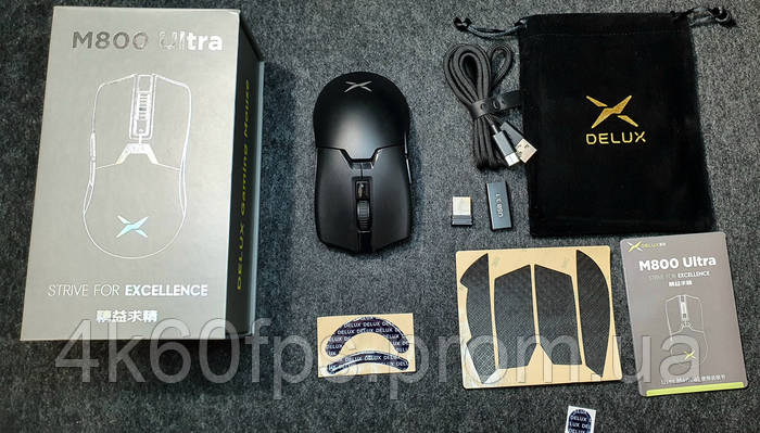 Ігрова бездротова миша Delux M800 Ultra Lightweight 49g PAW3395 (ID#2074651207), ціна: 2450 ...