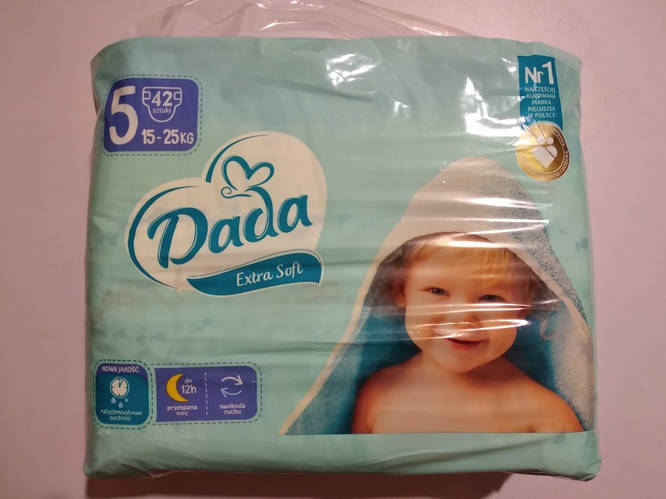 Підгузки Dada Extra Soft 5 (15-25 кг), 42 шт (ID#2075429239), цена: 288 ...