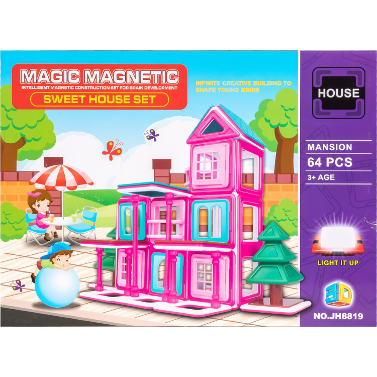 Магнитный конструктор для девочек Magic magnetic JH8819 (ID#2075693789), цена: 1015 ₴, купить на ...
