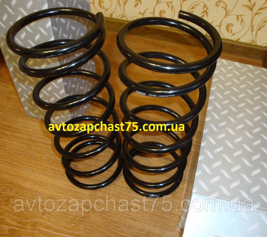 Пружины передние ваз 2108, 2109, 21099, 2113, 2114, 2115 комплект 2 штуки (производитель Rider ...