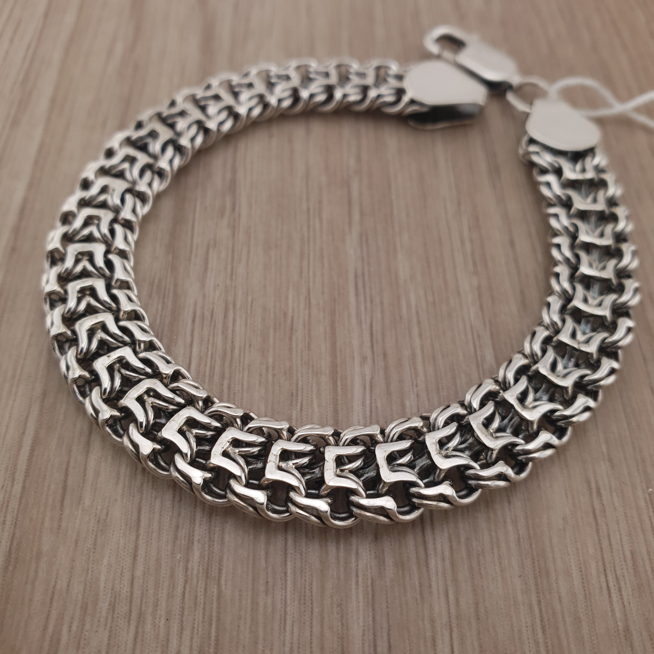 Купить Срібний браслет чоловічий широкий Фараон. Цепочка на руку Тризуб ...