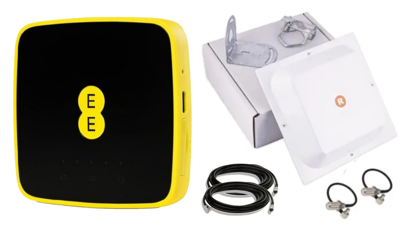 Комплект 4G WiFi роутер Alcatel EE40 + RNet антенна MIMO 2x17 Дб (ID ...