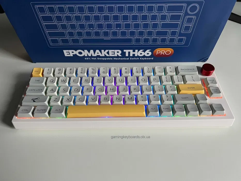 Нова Epomaker TH66 PRO. Безпровідна Механічна ігрова клавіатура з RGB ...