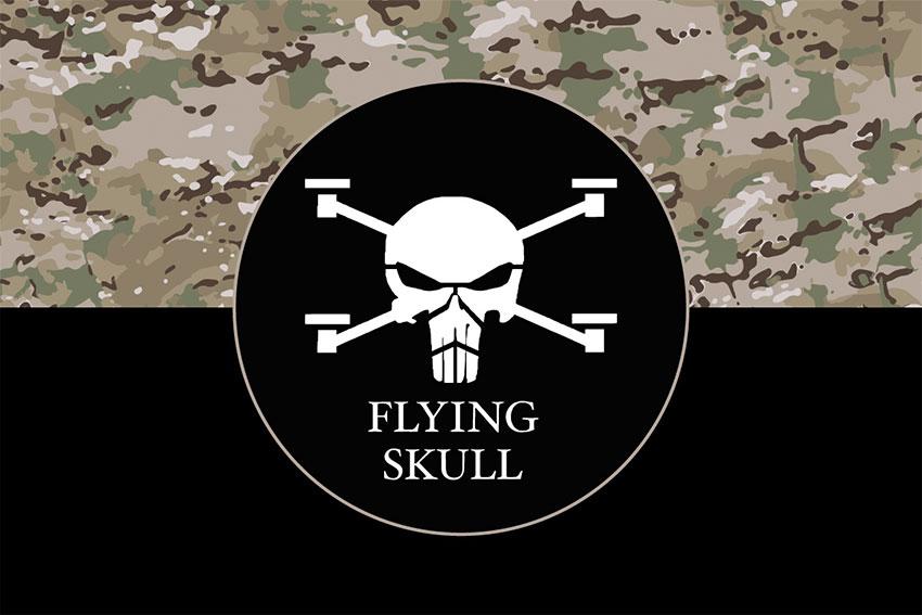 Флаг «FLYING SKULL» камуфляж-черный: продажа, цена в Запорожье. Флаги и ...