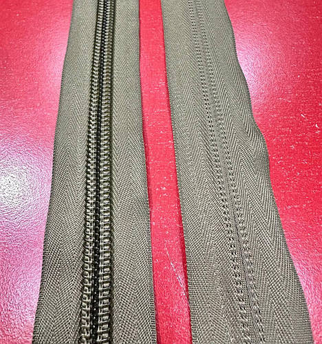 Рулонная молния на метраж, усиленная, спираль Т-10, хаки (ID#2079207241 ...