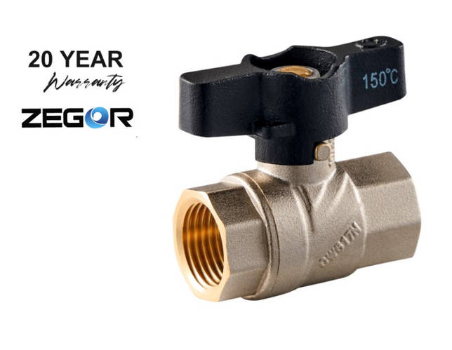 Кран кульовий Zegor FB01 1/2" (15) ВВ PN50 серія PRO (ID#2079219769 ...