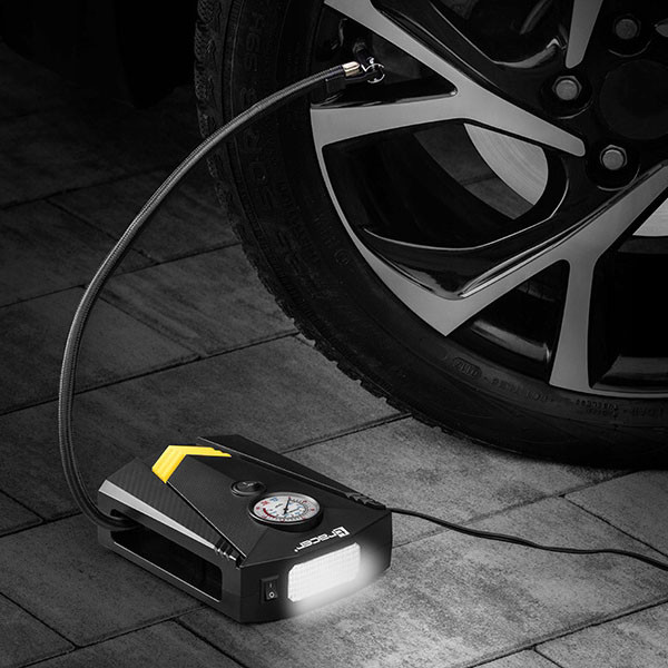 Автомобільний компресор 12V насос колісний компресор з ліхтариком (ID ...