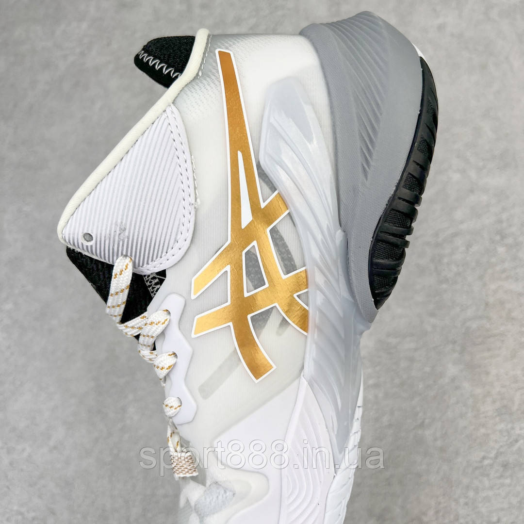 Eur36-47 волейбольні кросівки Asics Metarise Tokyo білі з золотим Асікс ...