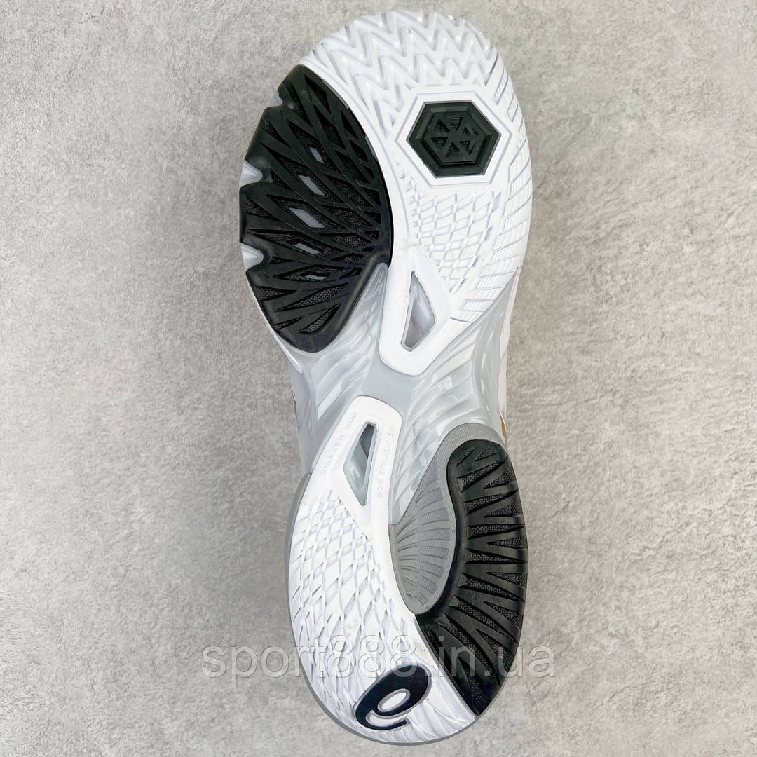 Eur36-47 волейбольні кросівки Asics Metarise Tokyo білі з золотим Асікс ...