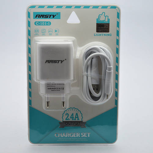 МЗП ANSTY C-101-I with Lightning cable 1USB 2.4A White, цена: 265 ...