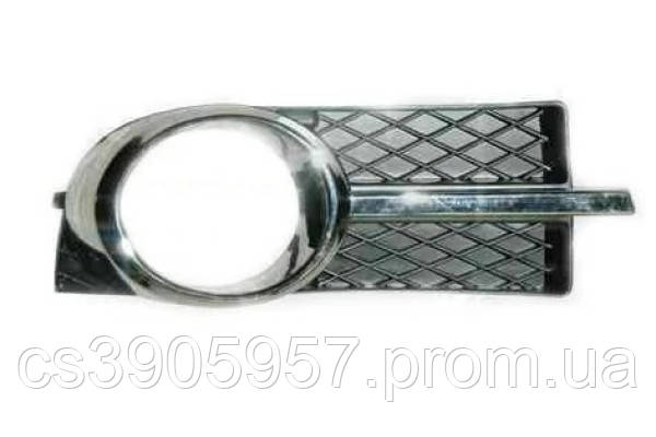 Решетка бампера Chevrolet Aveo T250 06-12 левая с отв., хром LKQ ...