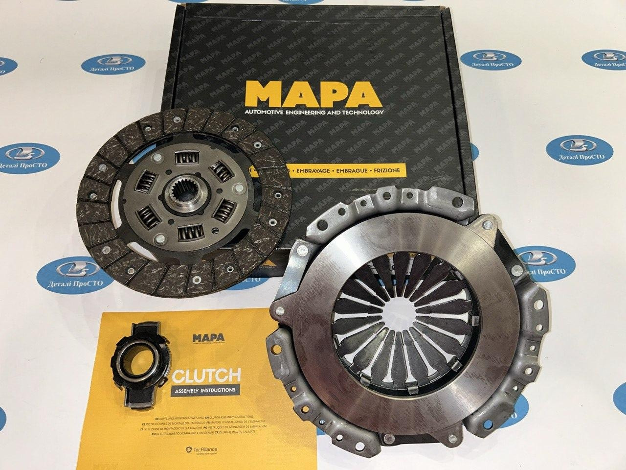 Комплект сцепления в сборе, Ваз 2108-2115, MaPa (Kraftech) (ID ...