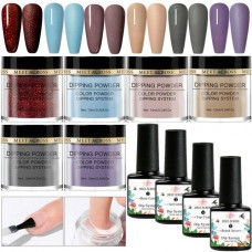 Дип система (2×1 dip & acrylic) для наращивания и укрепления ногтей в ...