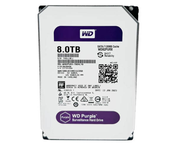 Жорсткий диск 8TB Western Digital WD82PURX для відеоспостереження (ID ...