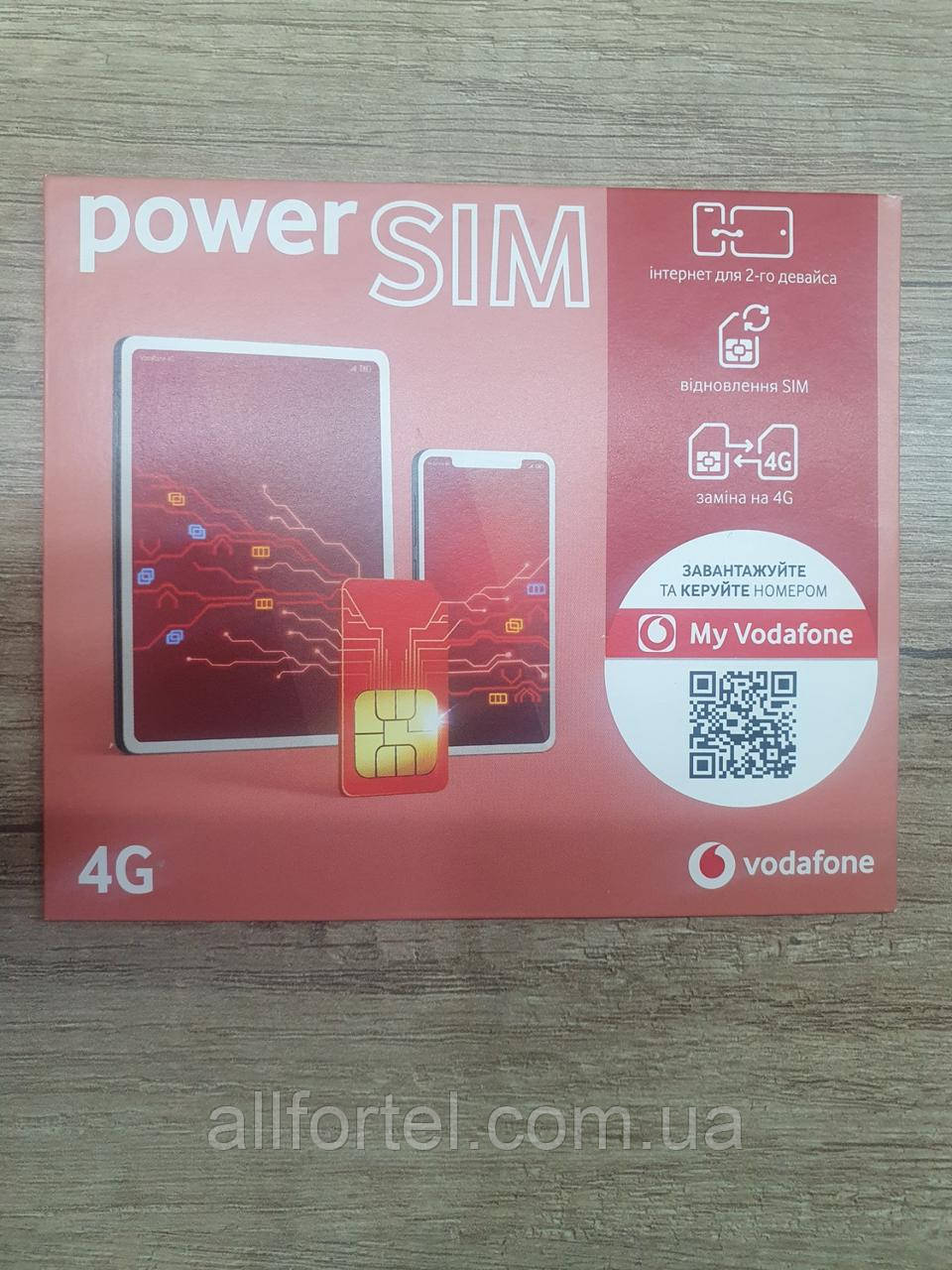 Стартовий пакет Vodafone power SIM "Відновлення та заміна SIM-картки ...