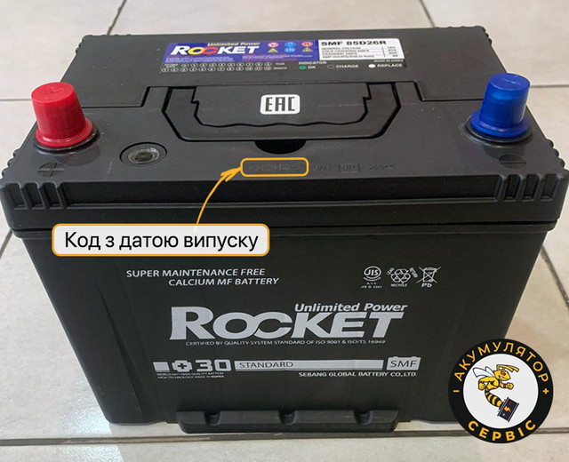 Як визначити дату виробництва акумулятора Rocket: розшифровка коду ...