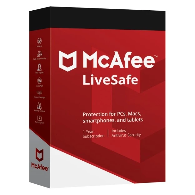 MCAFEE LIVESAFE 2024 НА 1 ГОД (ID#2082228322), цена: 390 ₴, купить на Prom.ua