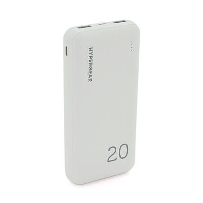Повербанк PowerBank Hypergear 20000mAh Fast Charge , 2*USB, White, Q24 ...