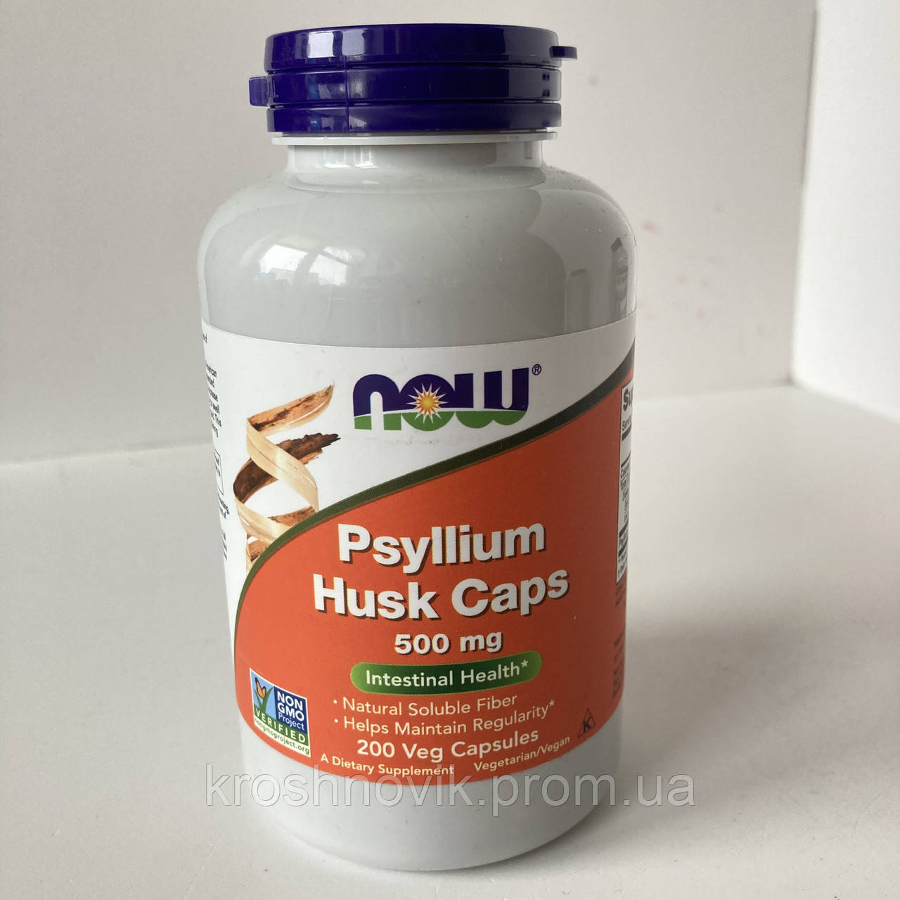 Now Psyllium husk caps Насіння подорожника 500 мг, 200 капсул (ID ...