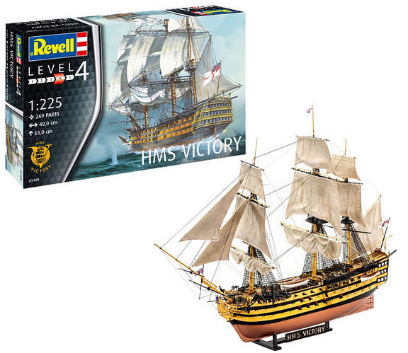 Сборная модель Revell Корабль Его Величества 'Победа' уровень 4 масштаб ...