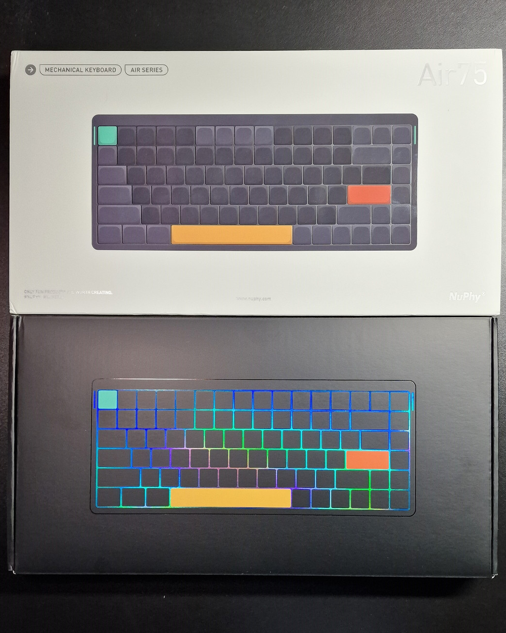Bluetooth клавиатура NuPhy Air75 v2 (Basalt Black, Cowberry Switch) (ID ...