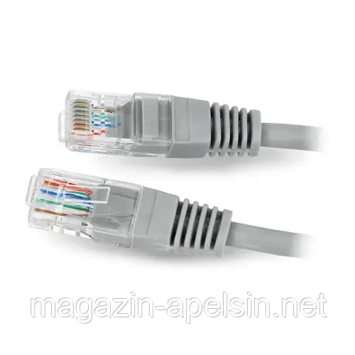 Мережевий кабель Ethernet патч кабель Utp 5e 30м сірий Id 1868418204