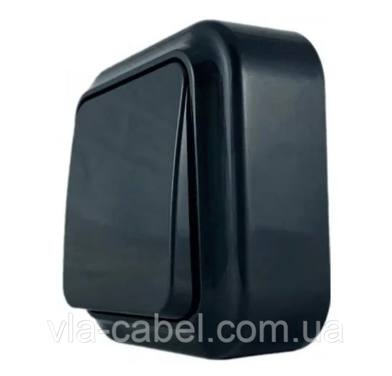 Вимикач одноклавішний накладний, зовнішній серія MAGLEV BLACK TM ...