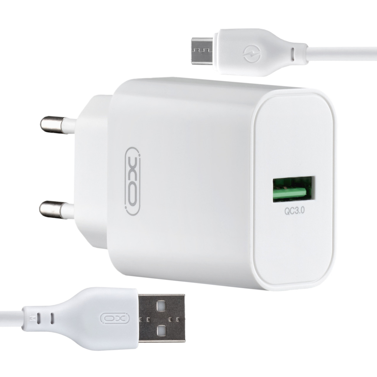 МЗП XO L103 ( EU ) QC3.0 18W Charger with Micro cable ( NB103 ) White (ID#2084331734), ціна: 157 ...