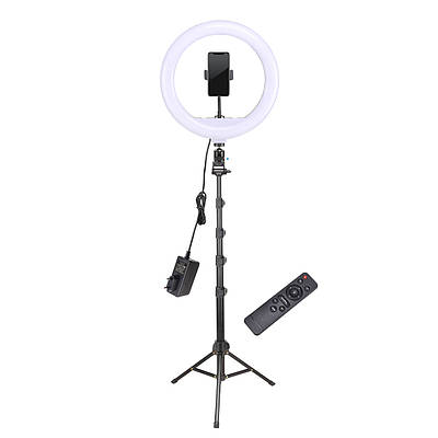 Кольцевой LED свет YQ-320A (12" - 32см) с пультом, держателем и стойкой 2 м для портретной ...