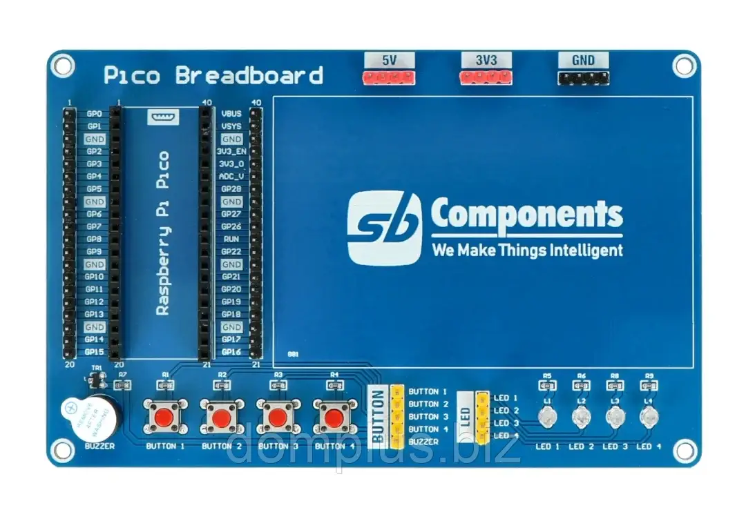 Pico Breadboard Kit - накладка для Raspberry Pi Pico (ID#2074743492 ...