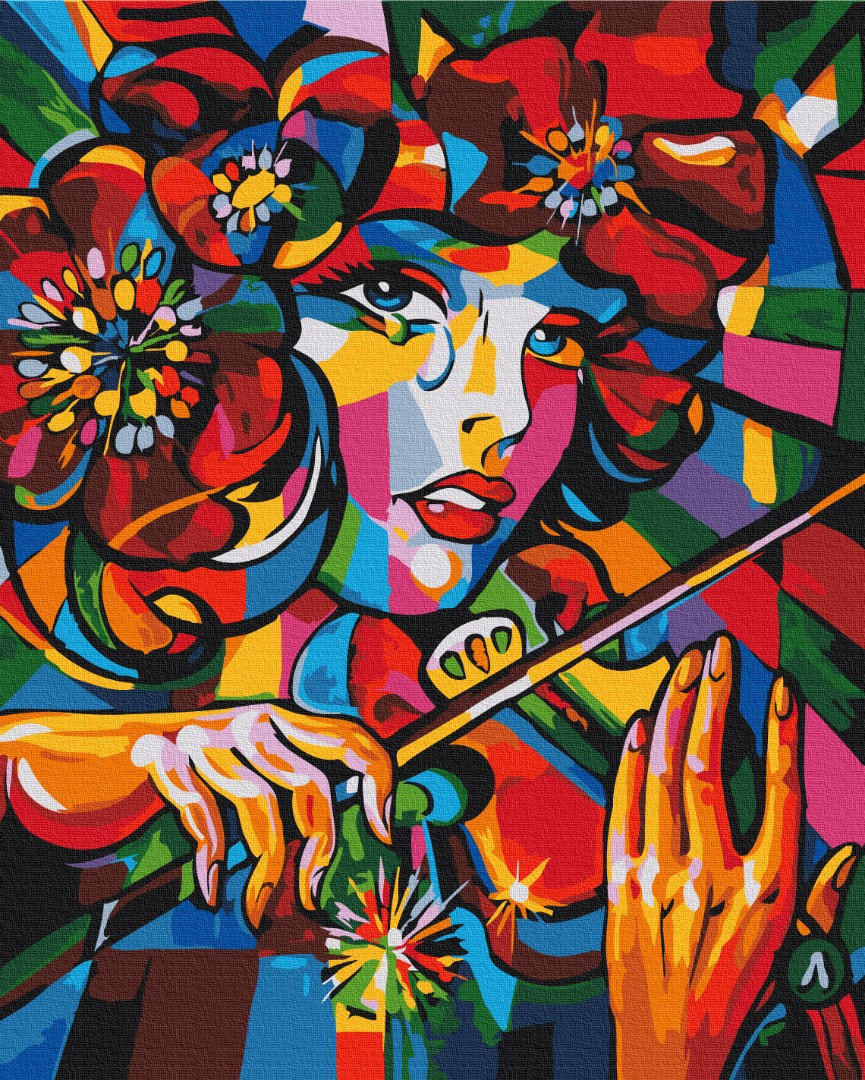 Картина за номерами «Мелодія душі, Oleg Loburak», патріотична в термопакеті 40*50см, ТМ Brushme ...