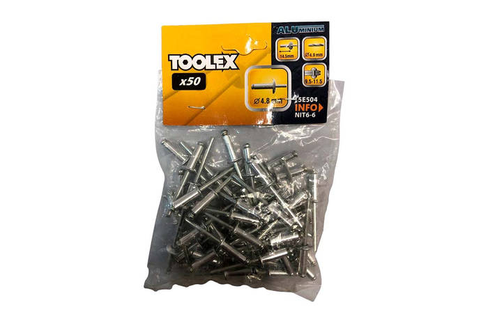 Заклепка Toolex - 4,8 x 14мм (50шт) (15E504) (ID#2086487135), цена: 32 ...