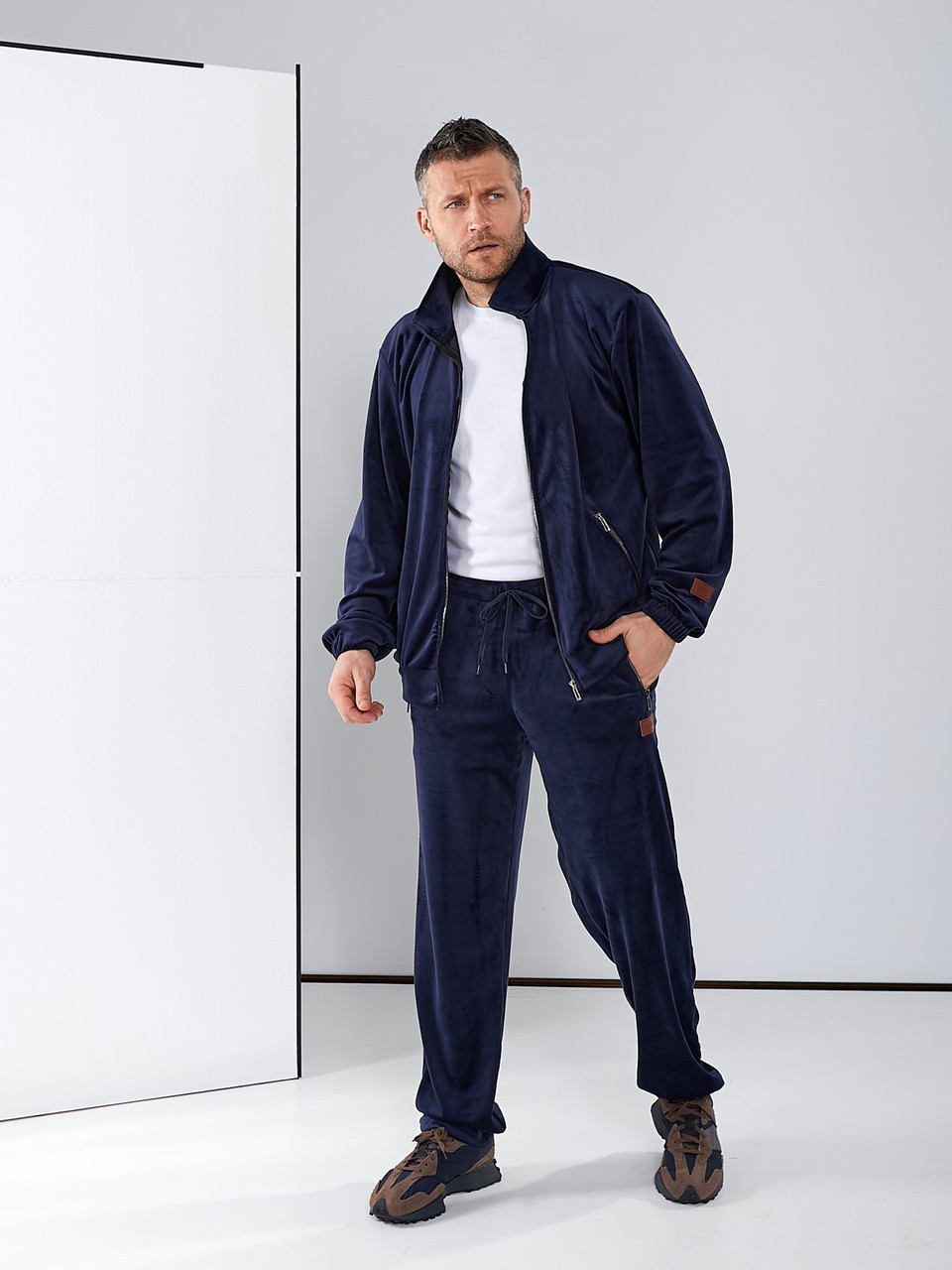 Замовити Чоловічий спортивний костюм з велюру Tailer, куртка на ...