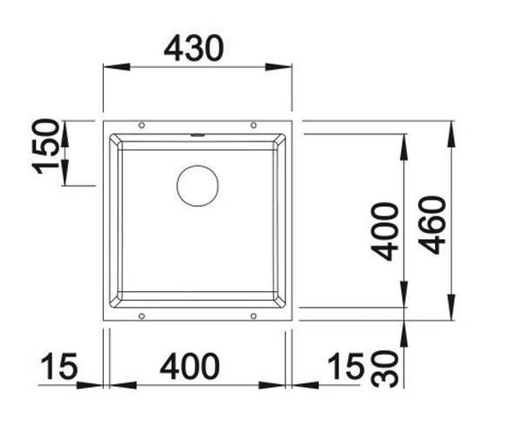 Кухонная мойка Blanco SUBLINE 400-U 525990 (ID#2087181200), цена: 12742 ...