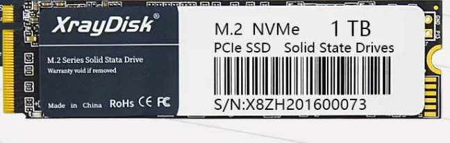 SSD XrayDisk 1Tb M.2 NVMe PCIe 3.0 x4 2280 (ID#2087243111), цена: 2195 ...