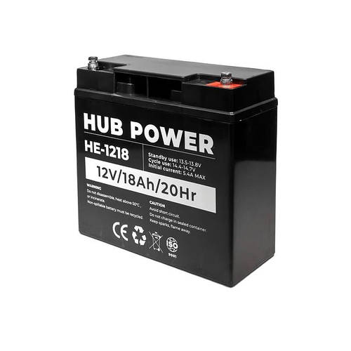 Акумулятор 12В 18 Ач для ДБЖ Hub Power HE-1218 (ID#2087292624), цена ...