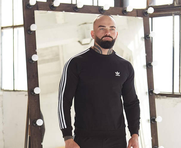 Мужской свитшот Adidas Адидас в черном цвете || (ID#2087555399), цена ...