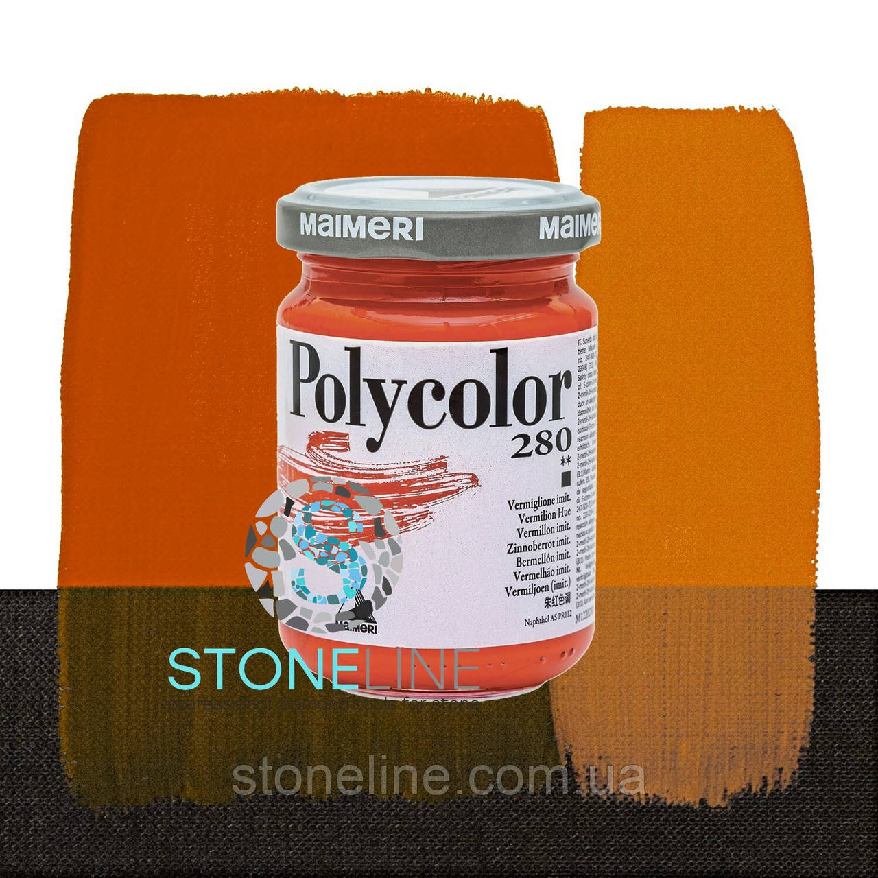 Краска акриловая Maimeri Polycolor 140 мл Киноварь (имитация) 280 (ID ...