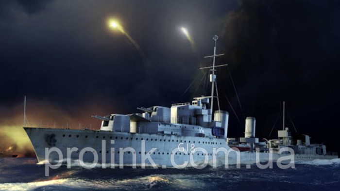 Сборная модель корабля Trumpeter 05332 HMS Zulu Destroyer 1941 1:350 ...