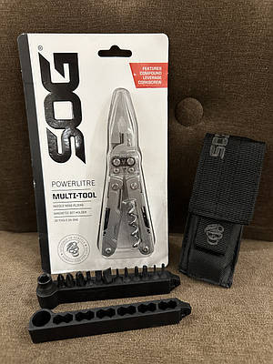 Мультитул SOG PowerLitre PL1001 металлик, 18 в 1 + чехол, цена: 2550 ...