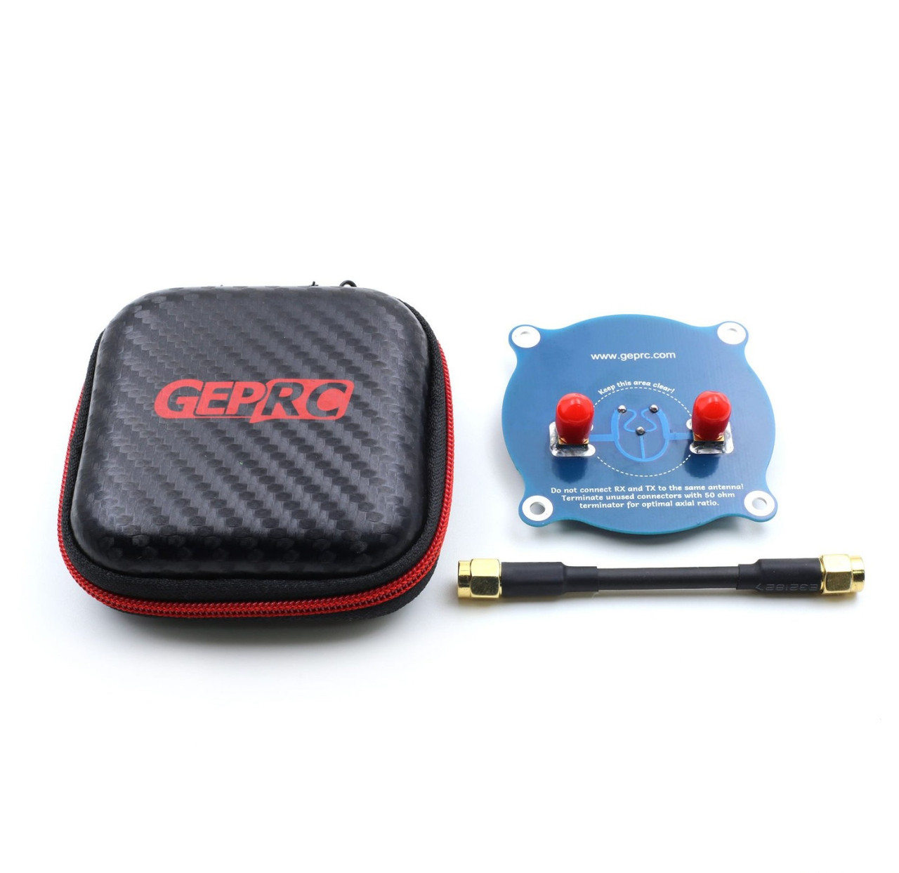 Купити Патч-антена спрямована 5.8G GEPRC Triple Feed Patch 9.4Dbi, RP-SMA-Male, для FPV дронів ...