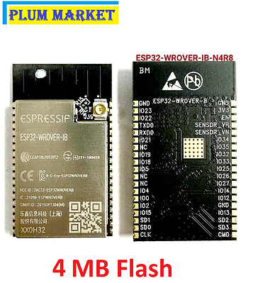 ESP32-WROVER-B-N16R8 WIFI IOT 16 MB (Quad SPI) Flash, 8 MB (Quad SPI ...