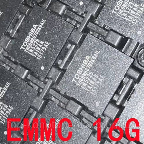 Мікросхема eMMC 16GB Toshiba THGBMBG7D2KBAIL (ID#2090224838), ціна: 406 ...