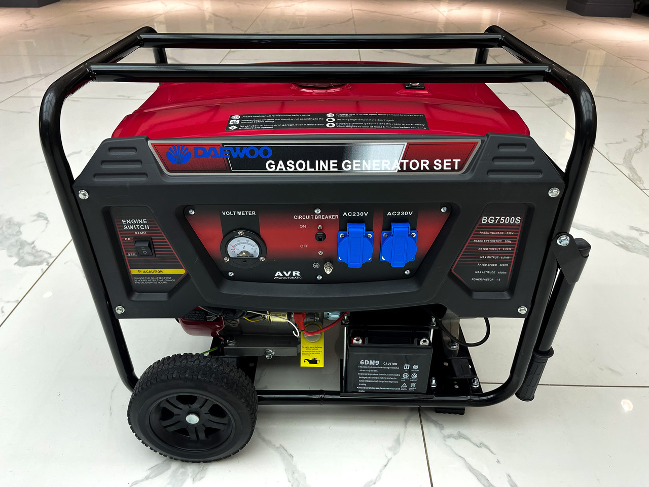 Генератор с Электростартером DAEWOO 6.5 КВт Мощный Бензиновый Генератор ...